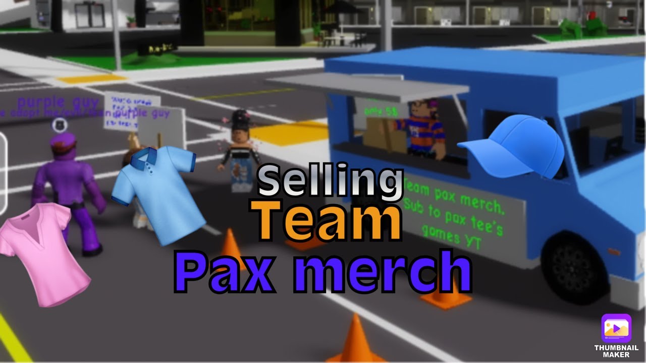 Selling team pax merch: Brookhaven RP 👕🧢 - YouTube
