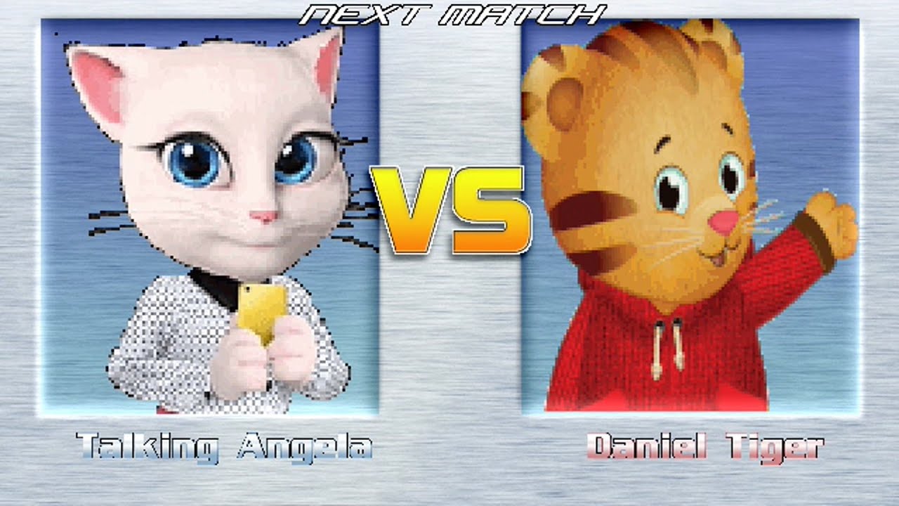 M.U.G.E.N BATTLES | Talking Angela vs Daniel Tiger | Talking Friends vs ...