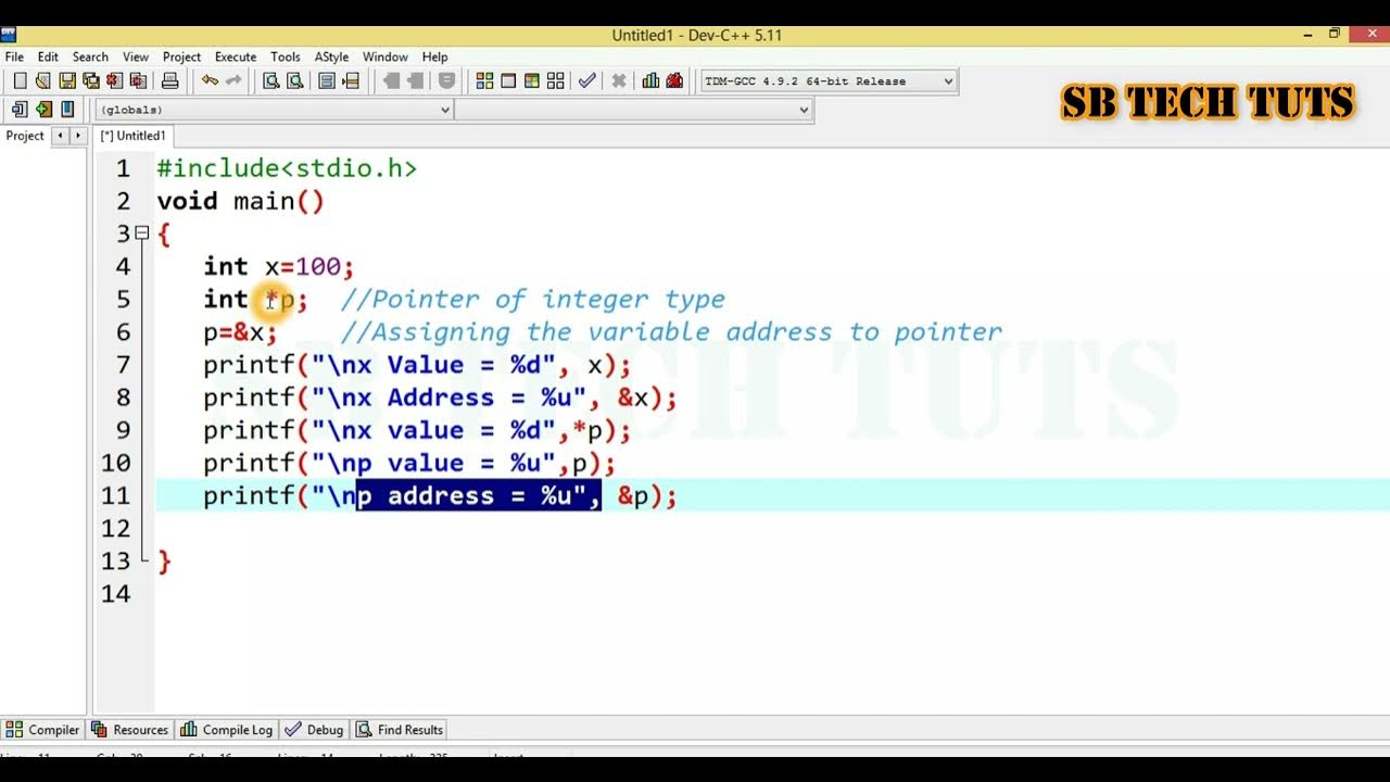 POINTER in C-Language Practical | Pointers | C Programming - YouTube