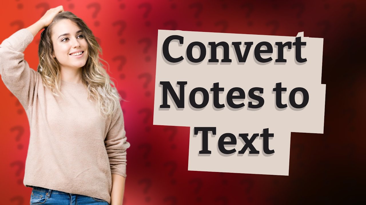 Which AI tool convert hand written notes to text? - YouTube