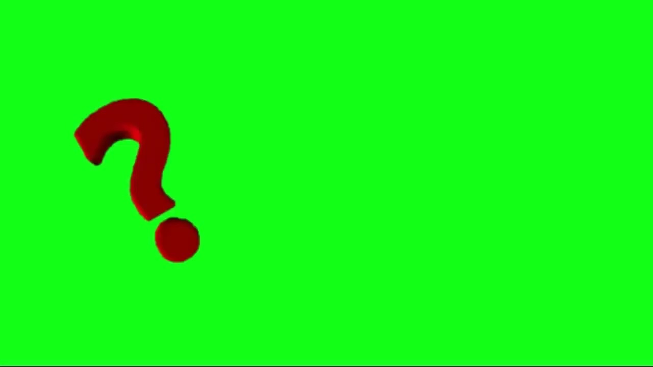 tanda tanya green screen - YouTube