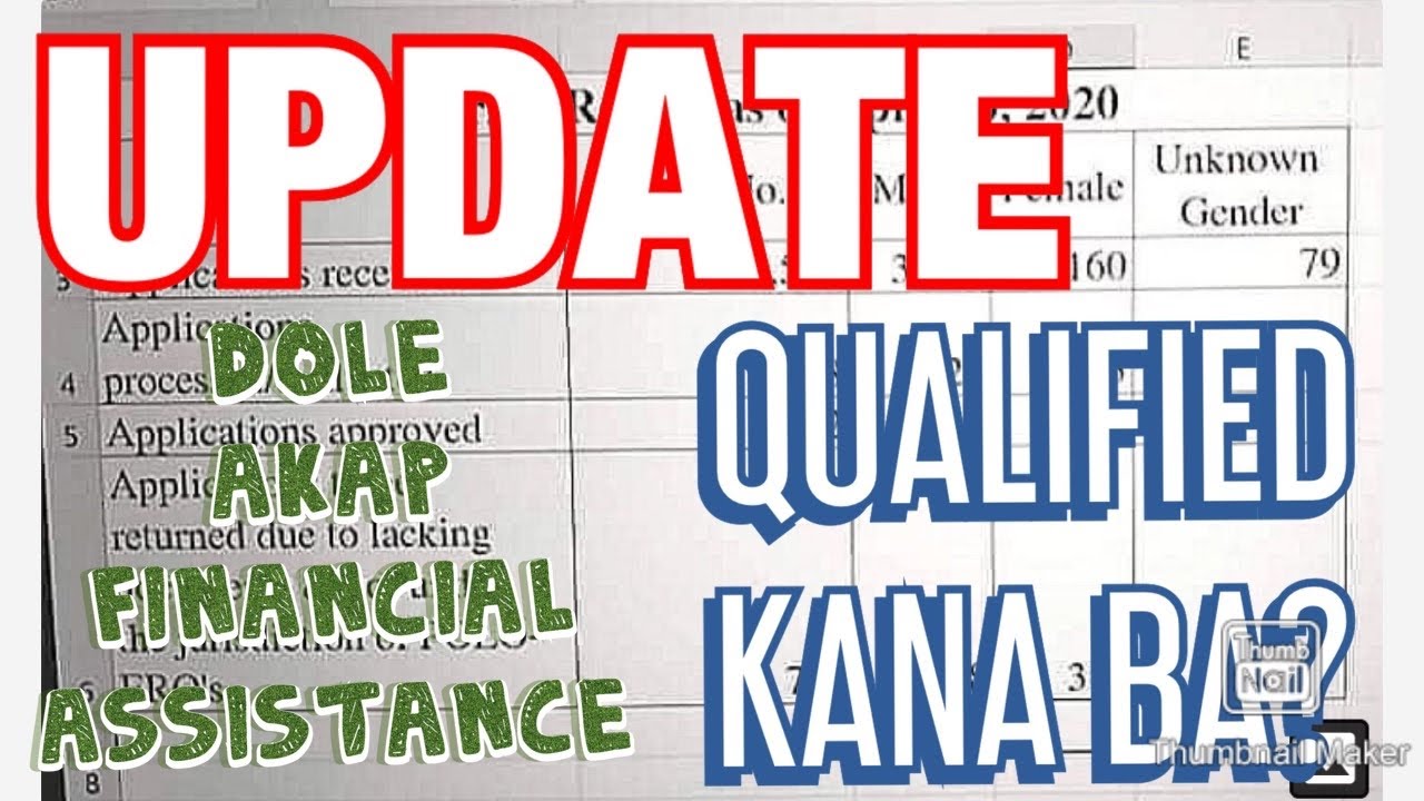 DOLE AKAP FINANCIAL ASSISTANCE UPDATE ( April 20, 2020) - YouTube