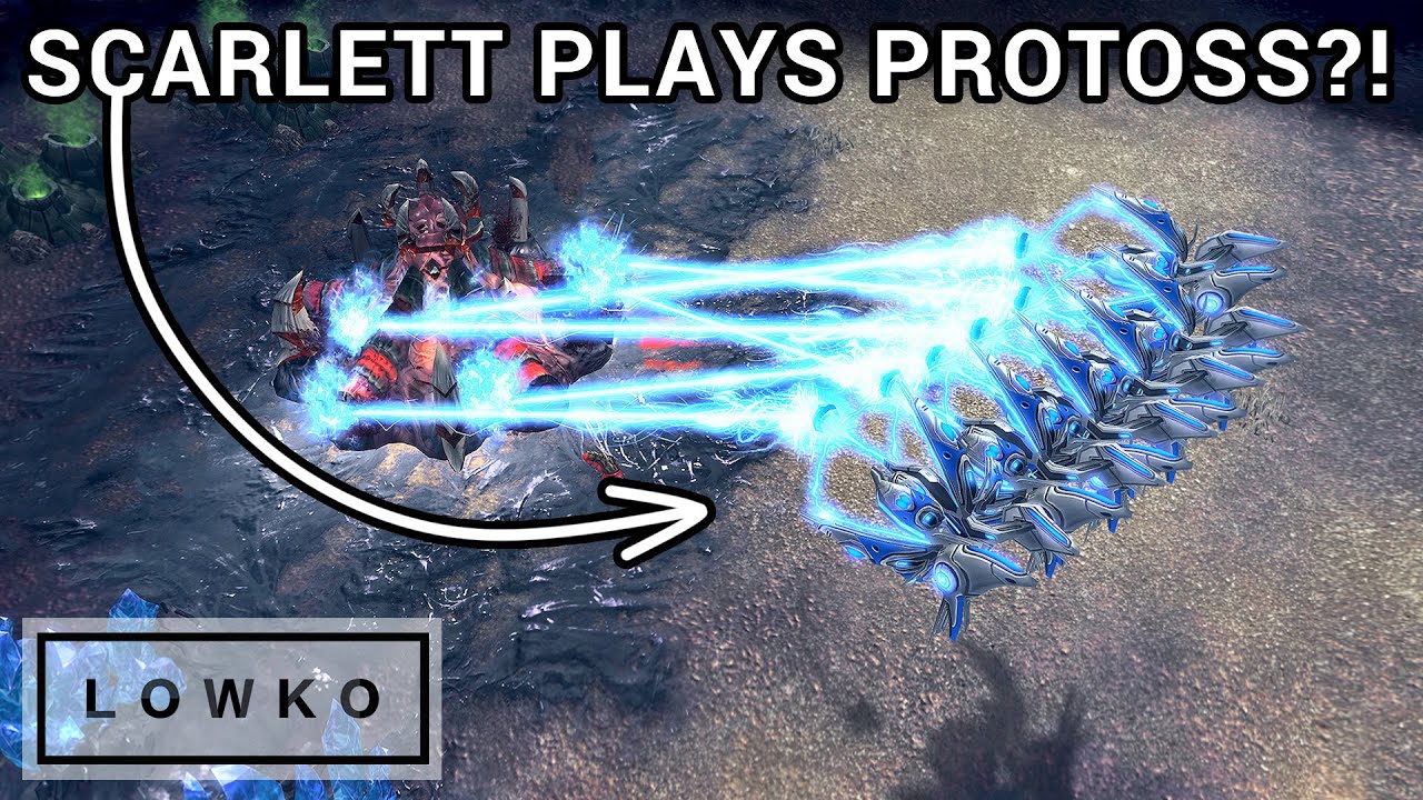 StarCraft 2: Scarlett Plays PROTOSS in a Tournament?! (Best-of-3) - YouTube