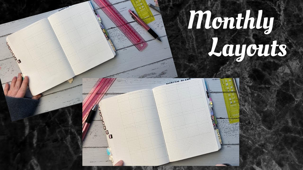 Monthly Planner Layouts-Using Kits vs. Using Washi/Stickers | A5 ...
