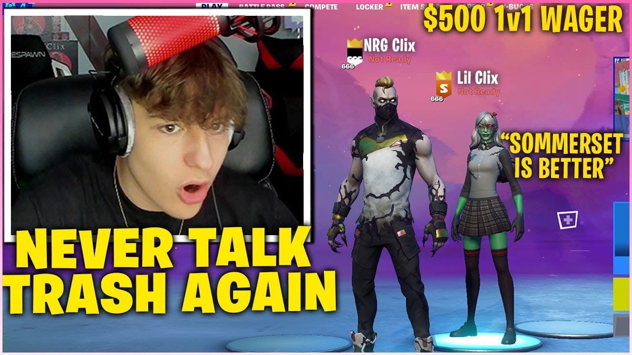 CLIX & TAHI Settle Their *BEEF* In a 1v1 $500 Wager After This Happened ...