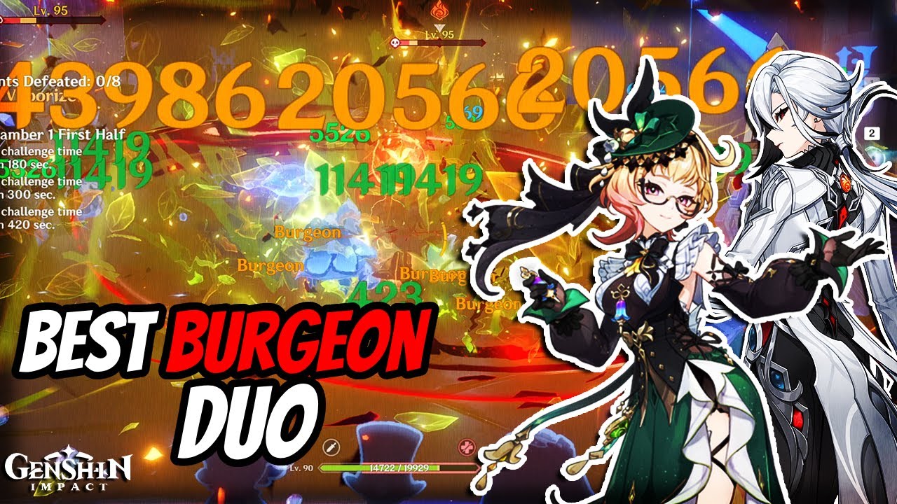 Arlecchino Emilie Burning Burgeon Team Abyss 4.8 Damage Showcase l Genshin Impact - YouTube
