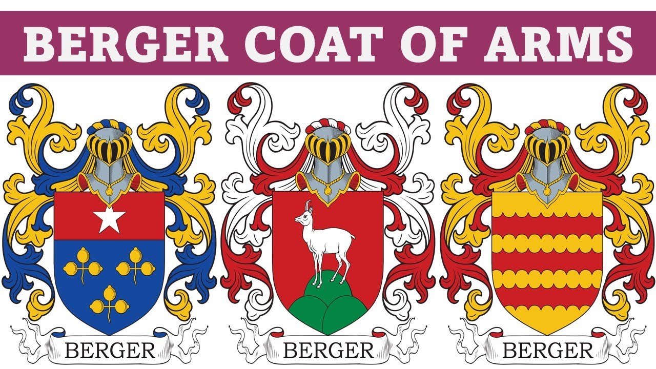 Berger Coat of Arms & Family Crest - Symbols, Bearers, History - YouTube