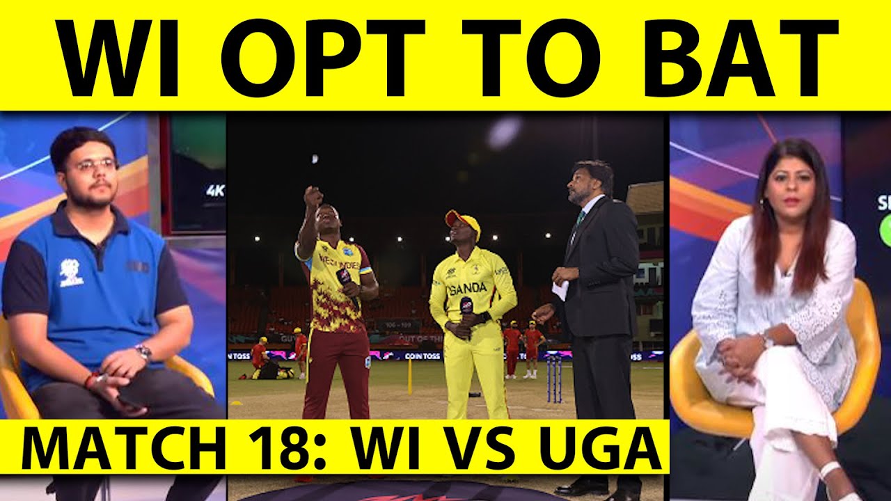 🔴WI VS UGA: WI OPT TO BAT, PNG के बाद अब WI को मिलेगी UGANDA की चुनौती ...
