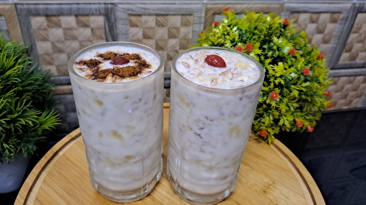 അവൽ മിൽക്ക്👌Aval Milk ||Easy Recipe || Bismi Kitchen - YouTube