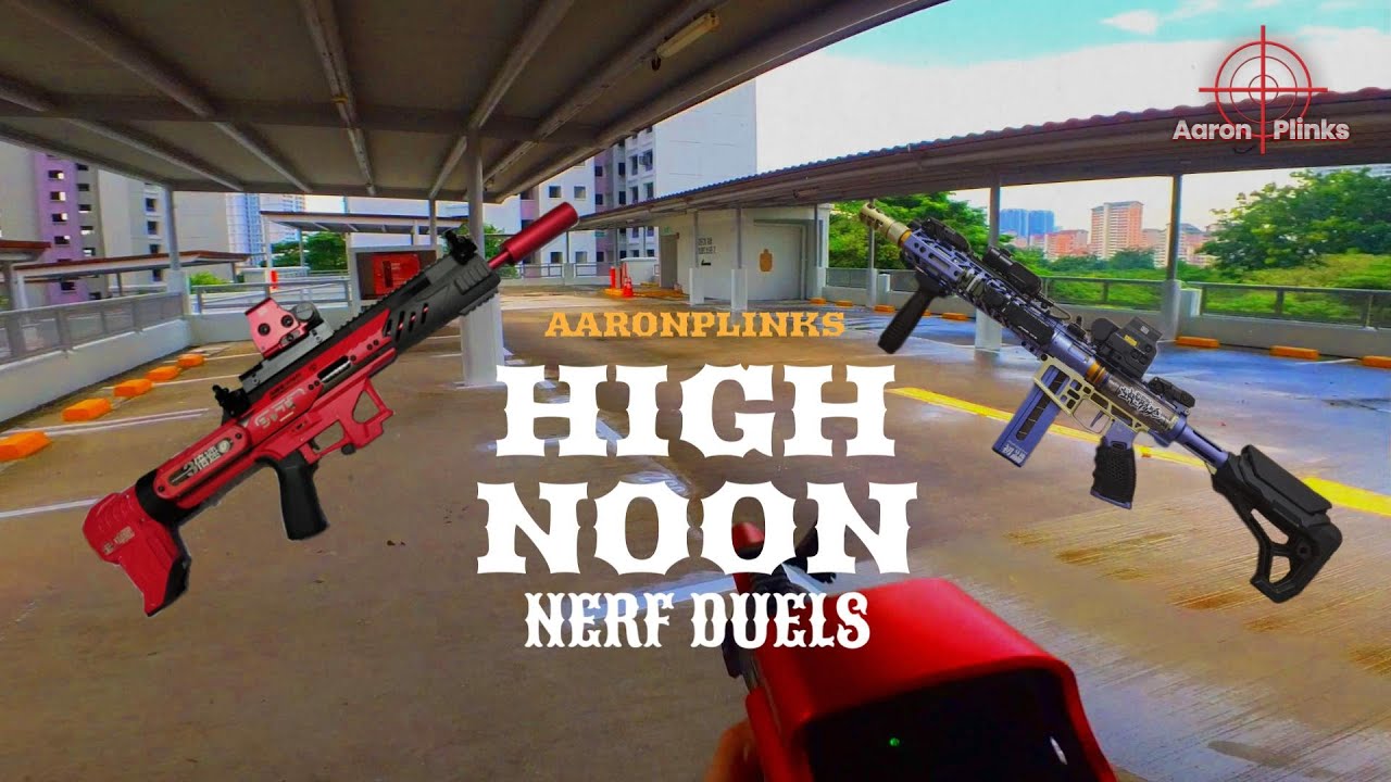 High Noon Nerf Duels 2: Blizzard Pyro versus G2 Max Gameplay - YouTube