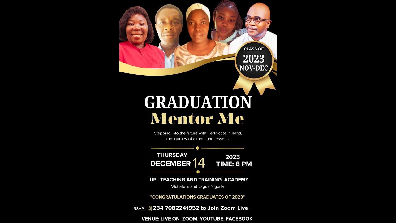 Graduation Mentor Me Set of Nov-Dec 2023 - YouTube