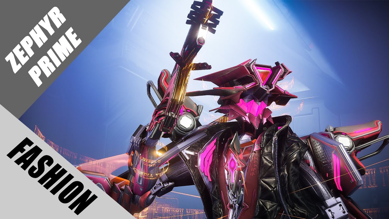 Warframe | Fashion Frame | Zephyr Prime : Crimson Jetstream - YouTube