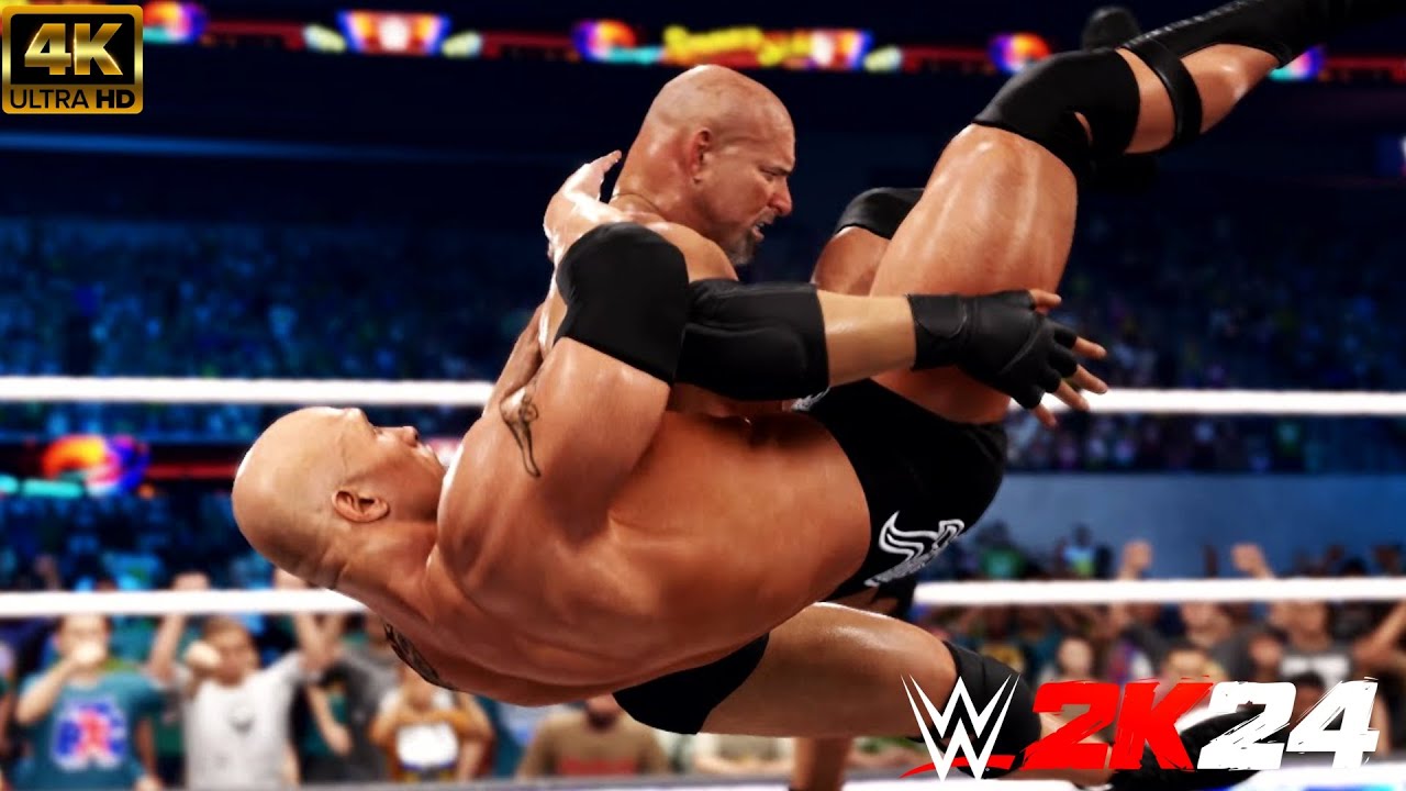Goldberg vs The Rock - WWE Smack Down - At wrestlemania40 - Full Match ...
