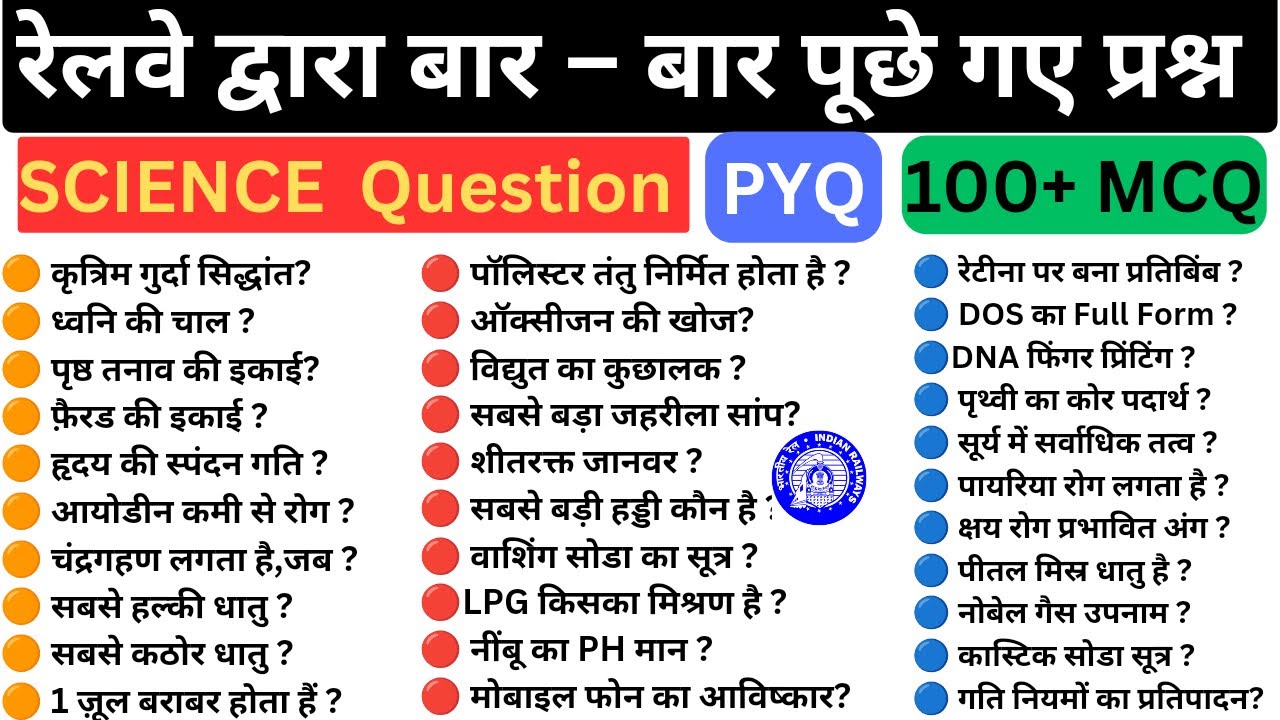 NTPC PREVIOUS YEAR QUESTIONS PAPER | NTPC SCIENCE CLASSES 2024 | NTPC ...