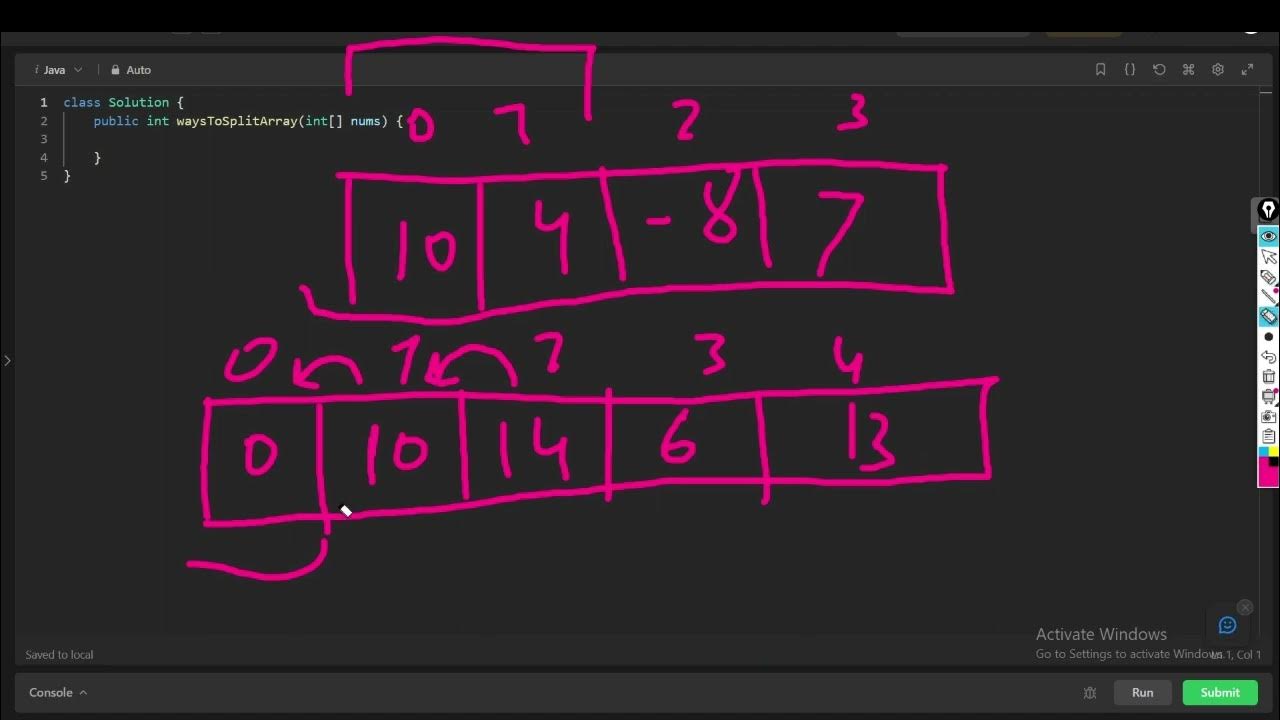 2270. Number of Ways to Split Array. LeetCode - YouTube