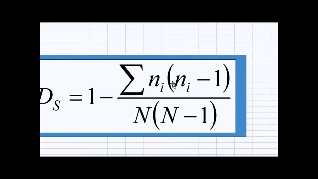 BiO 216 Video Tutorials Calculating Simpson s Diversity YouTube bio-216-video-tutorials-calculating-simpson-s-diversity-youtube
