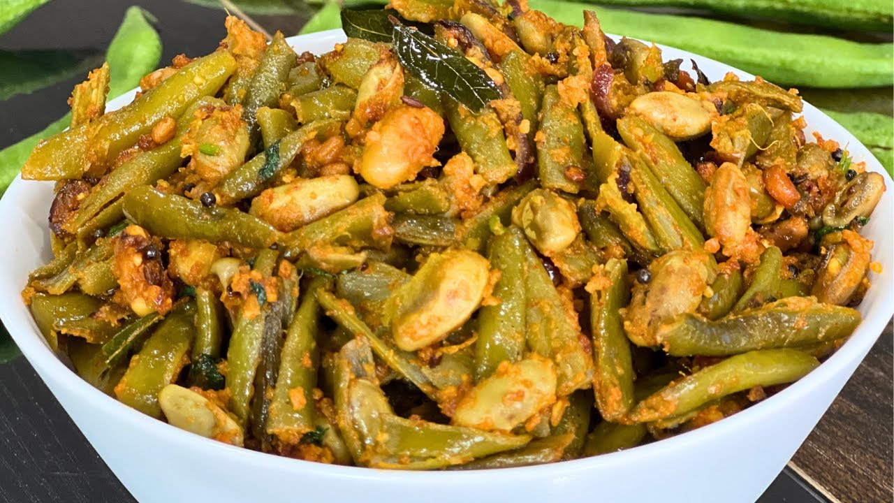 Chikkudukaya Fry - Broad Beans Fry - Chikkudukaya Vepudu - Chikkudukaya ...