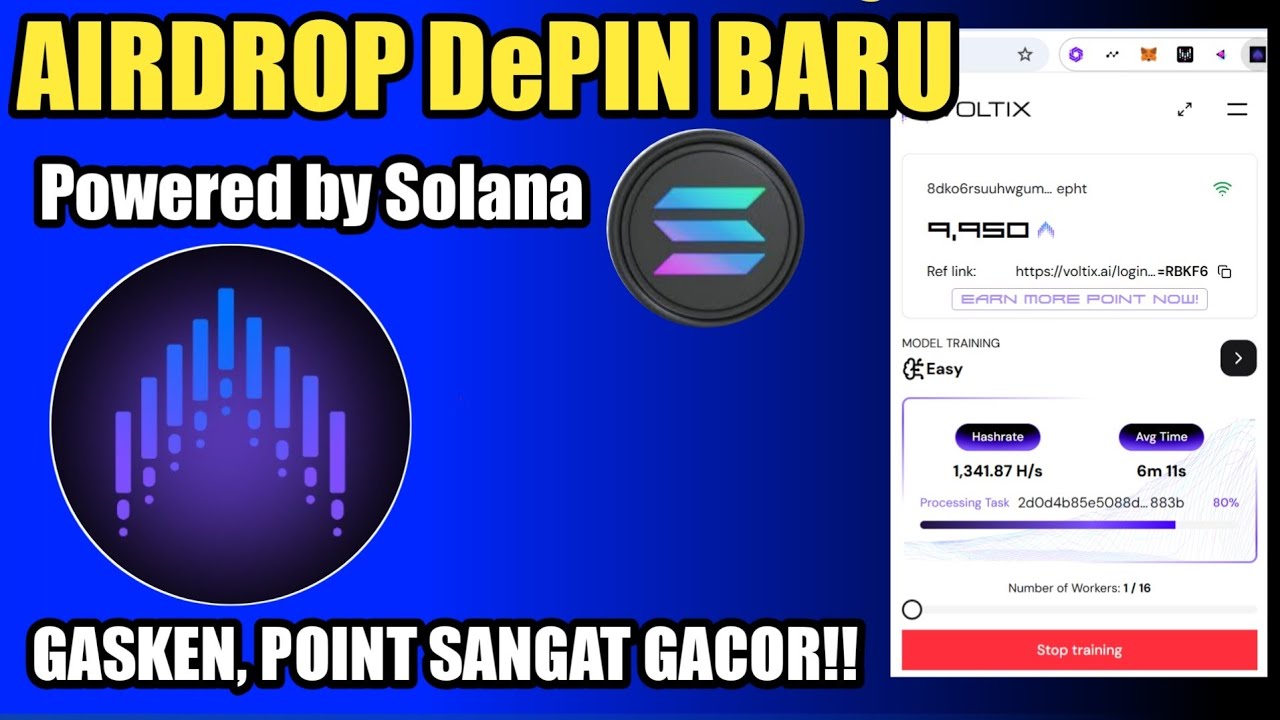 AIRDROP IS LIVE 🪂 TUTORIAL GARAP AIRDROP DePIN VOLTIX AI, BLM BANYAK YG ...