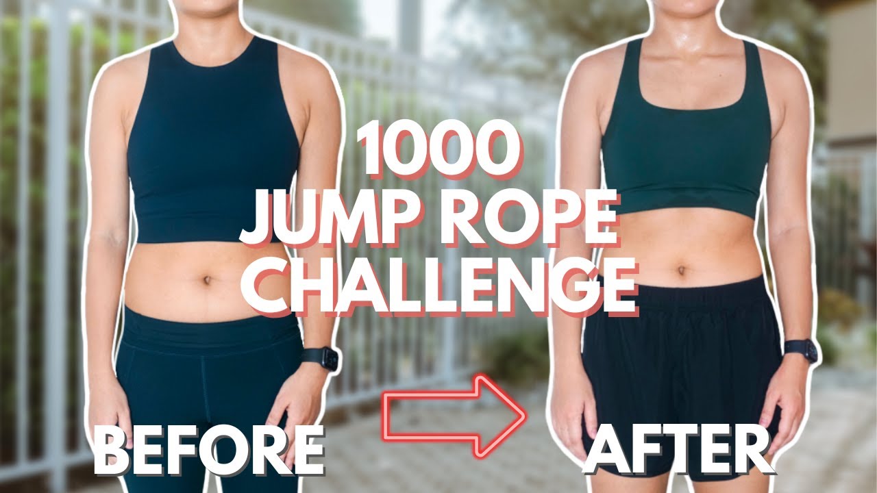 I tried the 1000 jump rope for 7 day challenge | before + after results ...