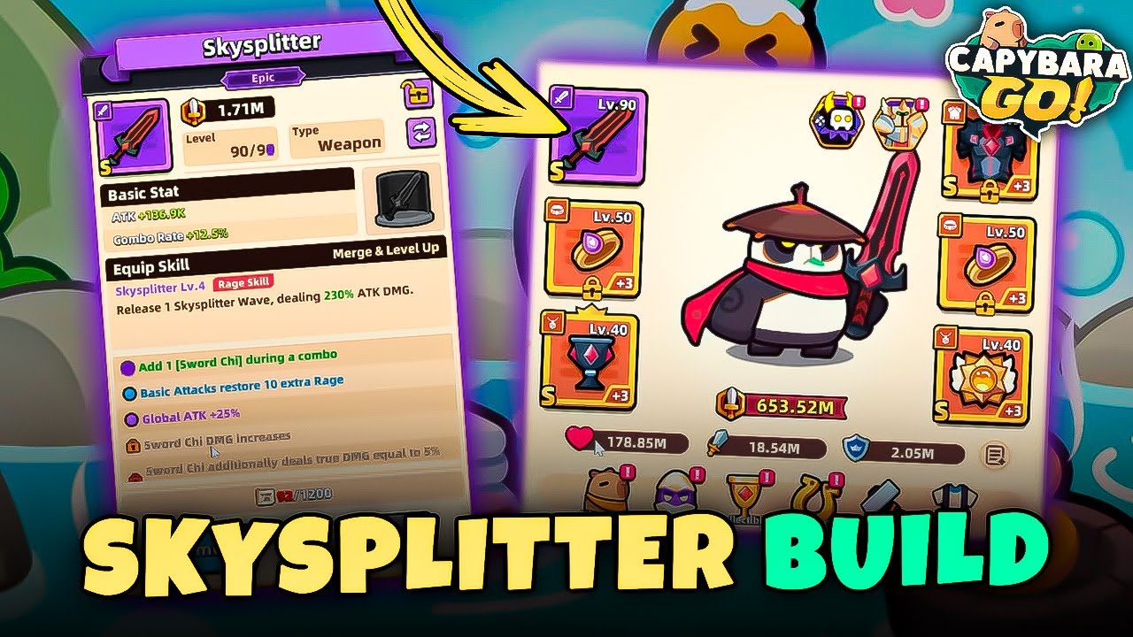 ULTIMATE SKYSPLITTER BUILD GUIDE // CAPYBARA GO! - YouTube