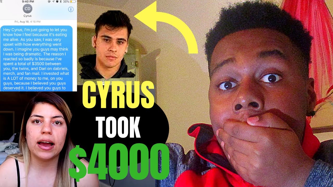 CYRUS AND CHRISTINA SCAMMED A FAN?!- EXPOSING DOBRE BROTHERS REACTION ...
