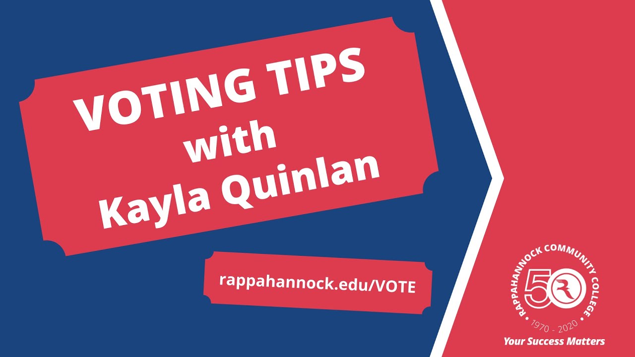 RCC's Voting Tips with Kayla Quinlan - YouTube
