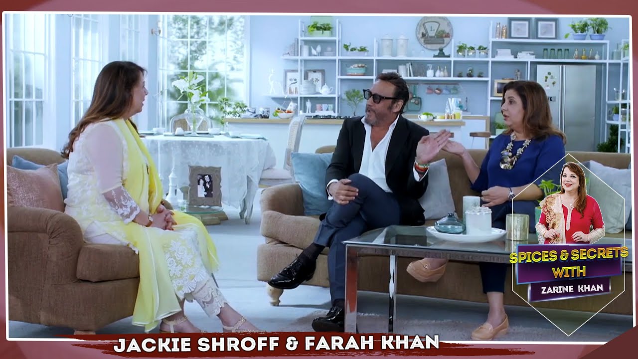 Jackie Shroff & Farah Khan at Chef Zarine Khan's Cooking Show | Spice & Secrets With Zarine Khan ...