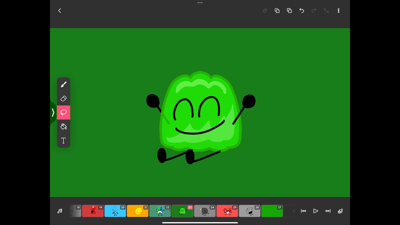 Drawing BFDI characters and animating (first I do a tier list - YouTube