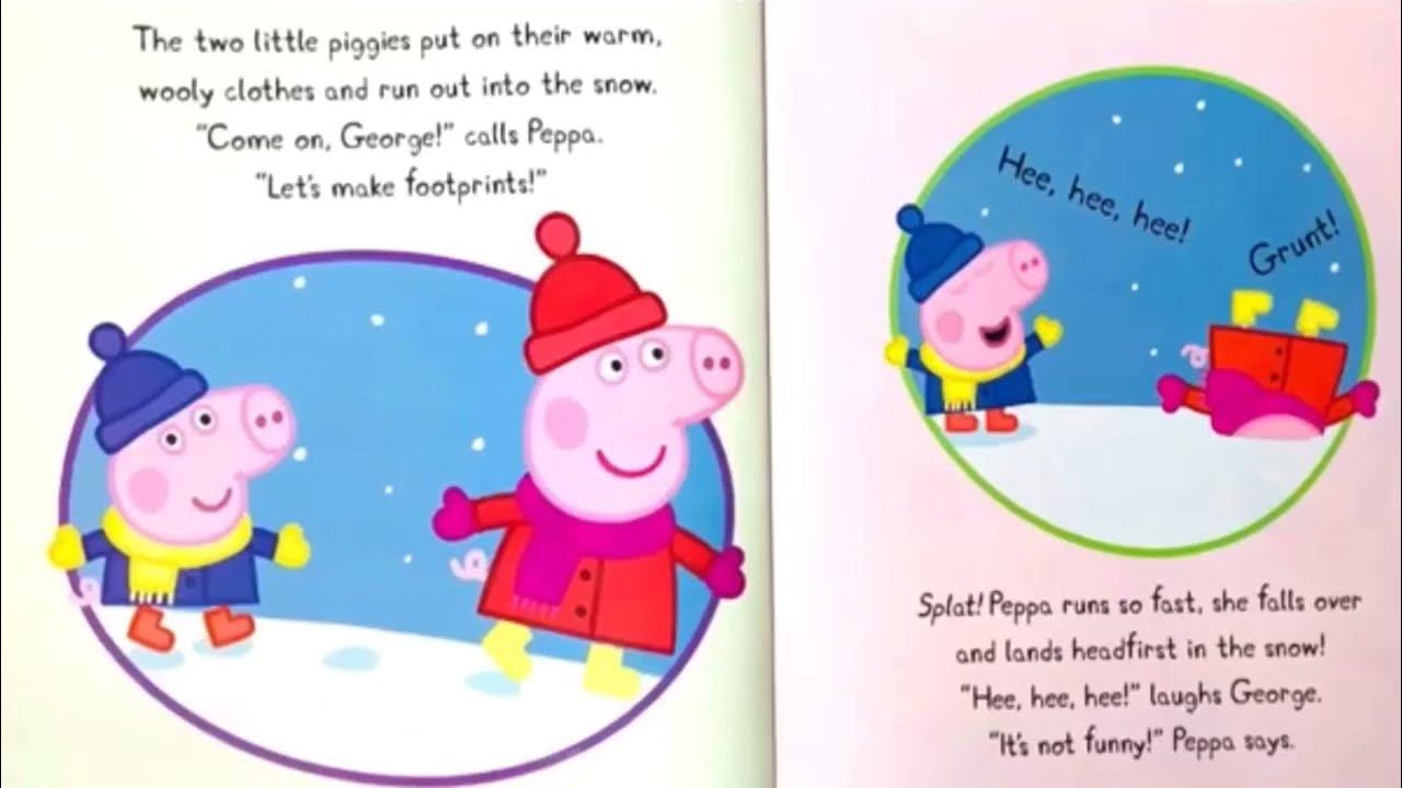 Peppa Pig, Snowy Fun, read aloud storyline - YouTube