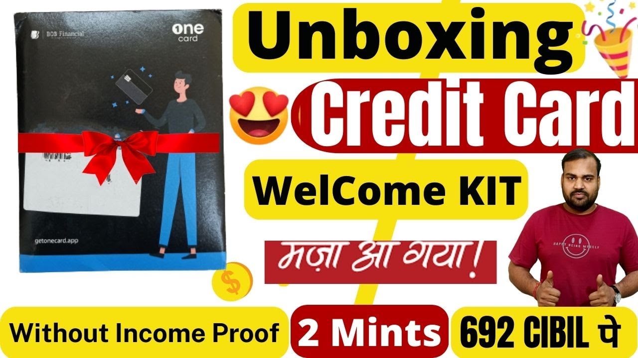 ONE Card Credit card Unboxing || ONE Card Metal Credit Card Unboxing ...