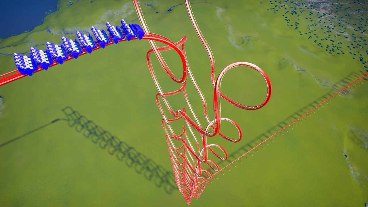 Wave Roll Down Roller Coaster #2 – Planet Coaster - YouTube