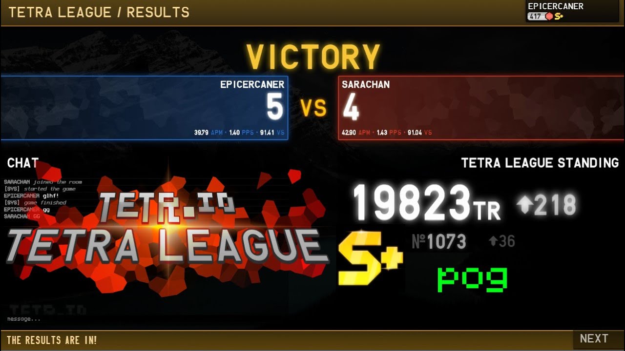 [TETR.IO] S+ Rank Pog (Tetra League #3) - YouTube