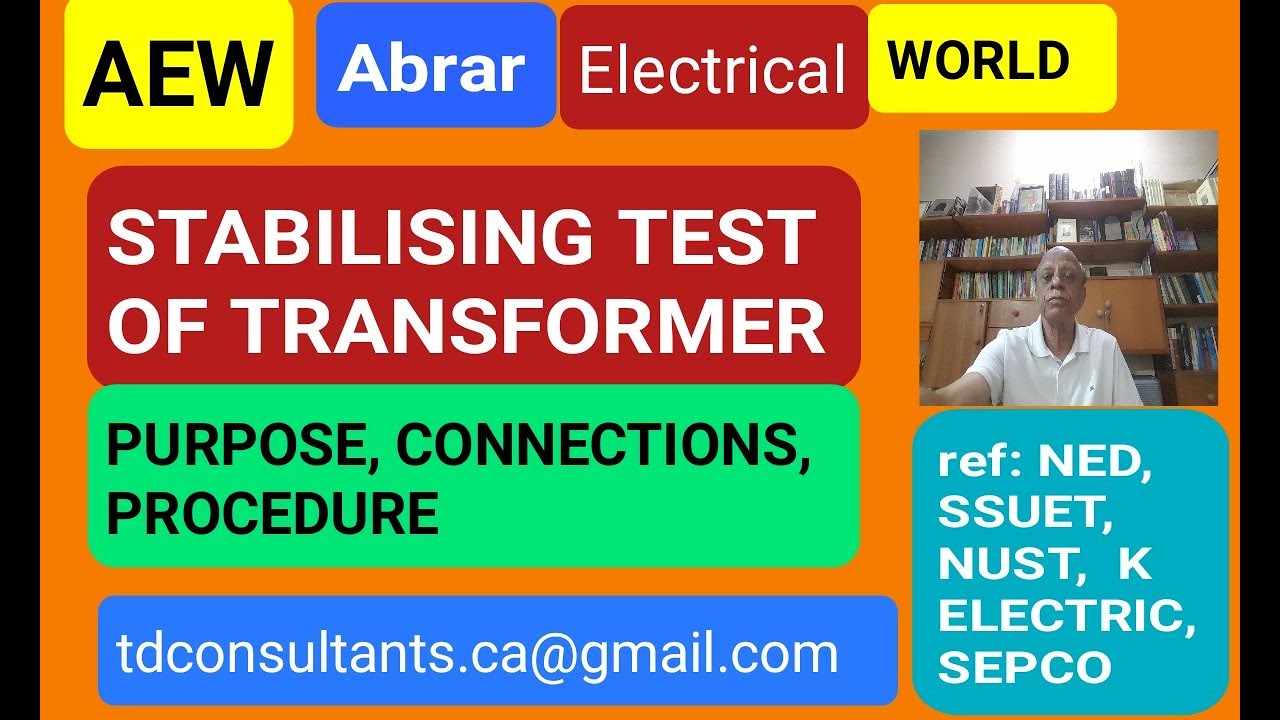 STABILITY TEST OF TRANSFORMER , PURPOSE ,CONNECTION PROCEDURE - YouTube