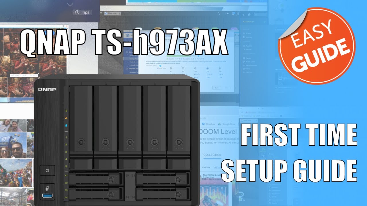 QNAP TS-h973AX ZFS NAS First Time Setup Guide - YouTube