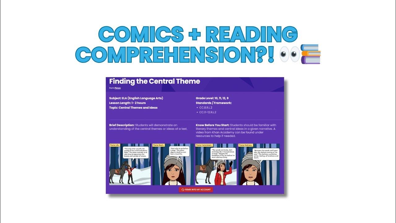 How to use COMICS to enhance reading comprehension! 📚 - YouTube