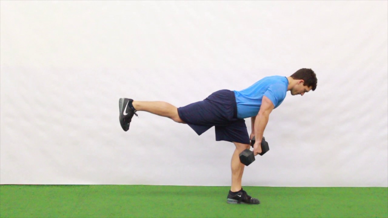 Back Lunge to RDL Dumbbell - YouTube