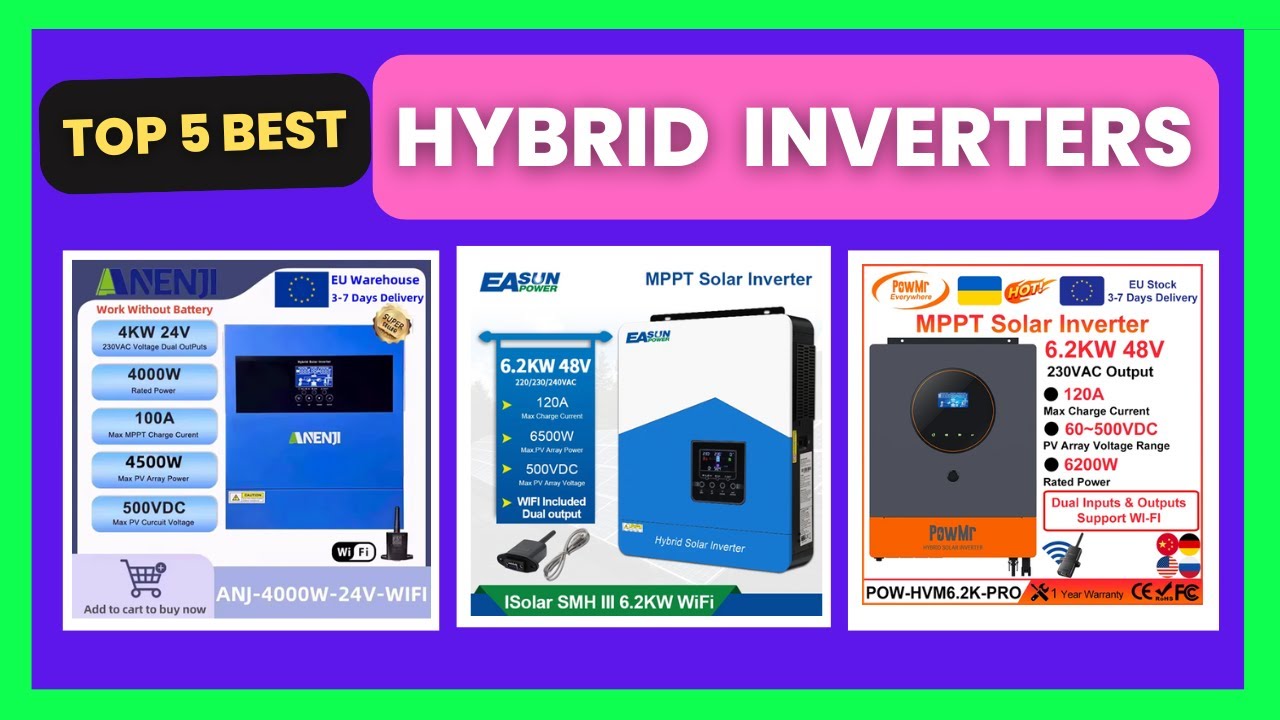 Top 5 Best Hybrid Solar Inverters Review - YouTube