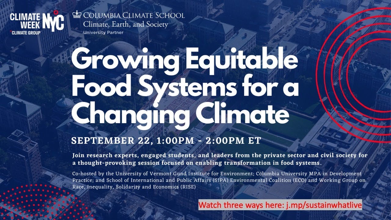 Growing Equitable Food Systems for a Changing Climate - YouTube