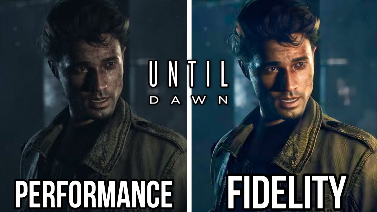 Until Dawn Remake PS5 Performance vs Fidelity Graphics Comparison - YouTube
