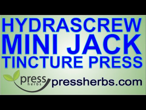 Hydrascrew Mini Jack Tincture Press - YouTube