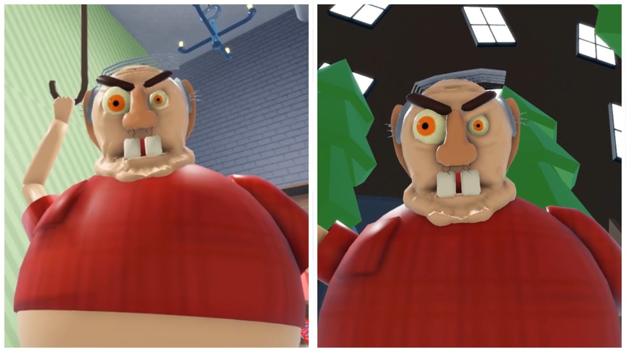 ESCAPE EVIL GRANDPA! SCARY OBBY ALL JUMPSCARES - YouTube