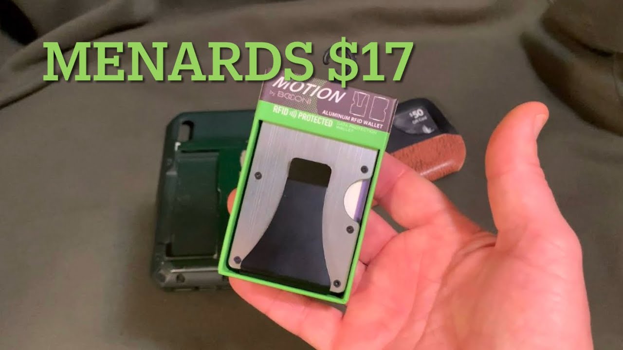 MOTION aluminum RFID wallet card holder with money clip pocket clip ...