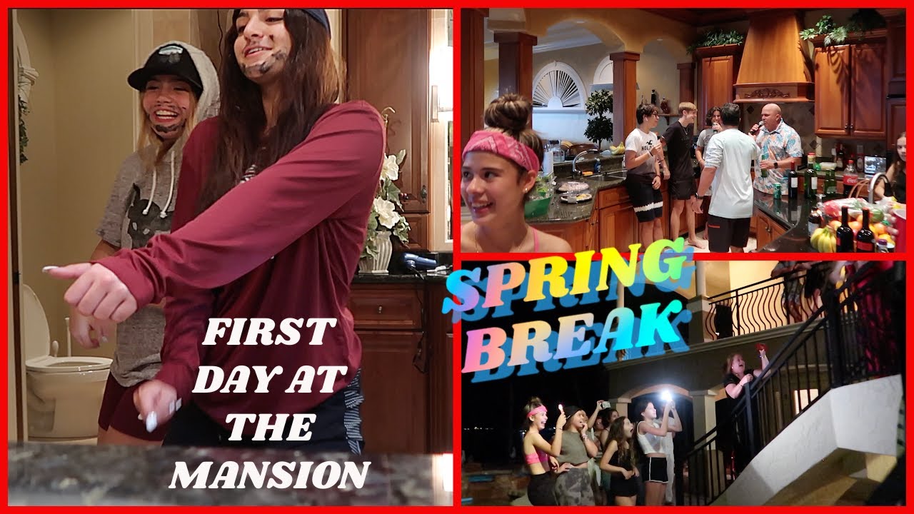 Our first day at the MANSION .Spring break family vacation .vlog#619 ...
