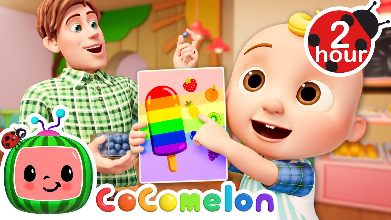 Making Rainbow Popsicles! | Cocomelon | Science and Nature Cartoons For ...