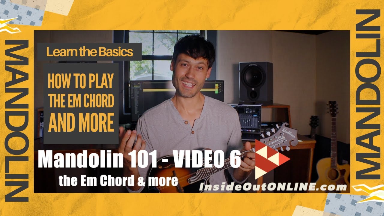 Mandolin 101 - Video 6 - the E minor Em chord & more - YouTube