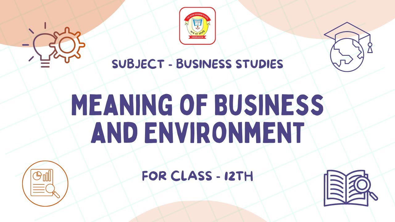 Meaning of Business and Environment | Class 12 Business Studies | The ...