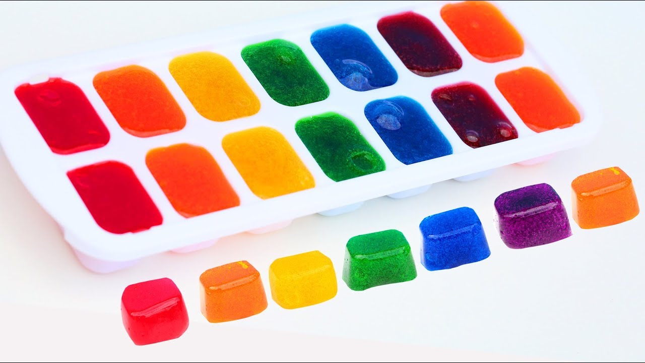 How To Make Slime Clay Ice Blocks Learn Colors Kids Video For Toddlers ...