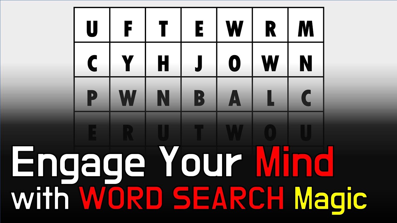 Engage your Mind wuth Word Search magic | Word Search Quiz - YouTube