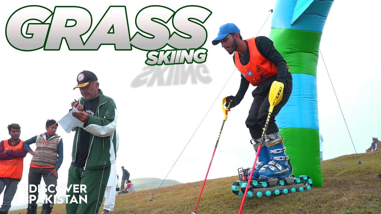 Thrilling Experience of Grass Skiing on Mountain Top | Ultra-HD Shots ...