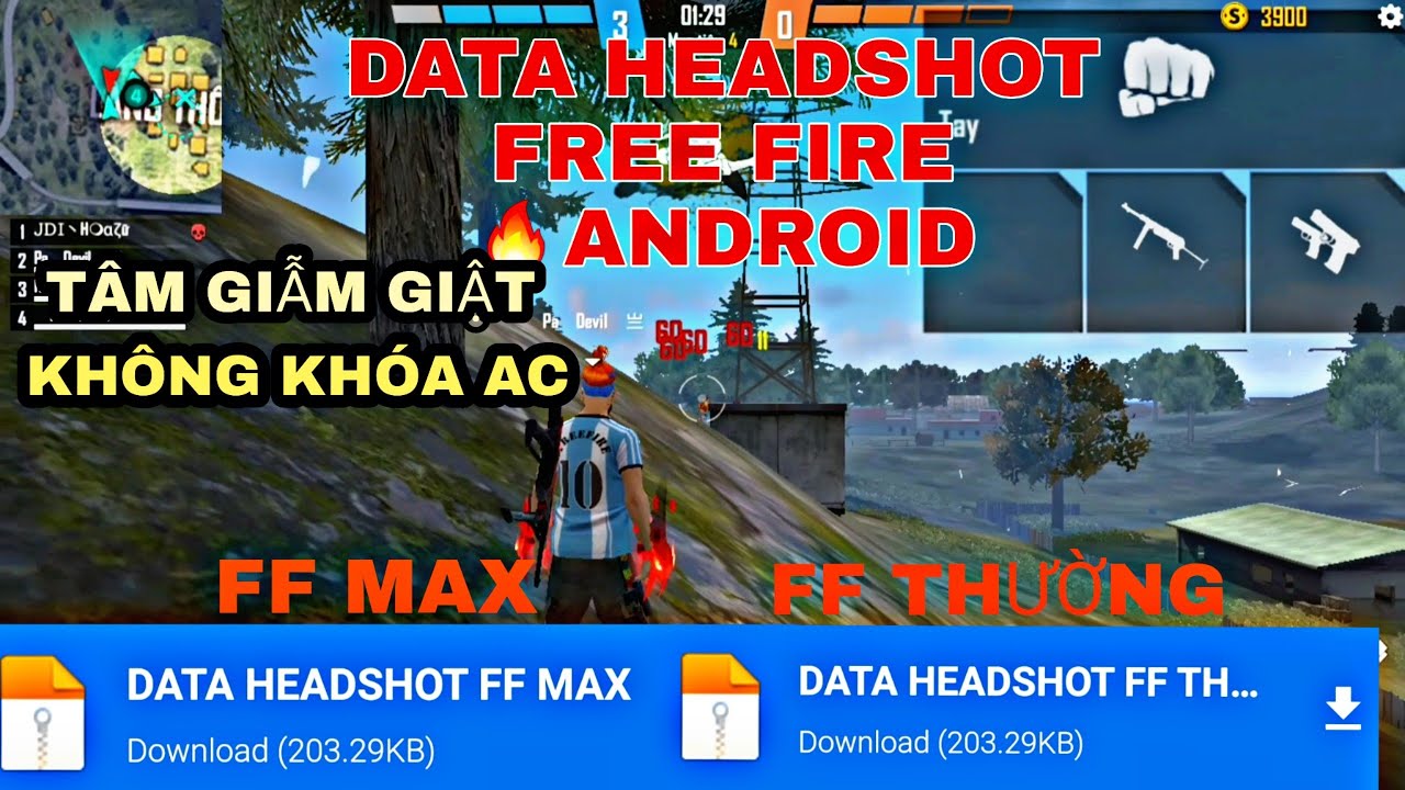 | FREE FIRE | DATA HEADSHOT FREE FIRE MAX +THƯỜNG | ANDROID - YouTube